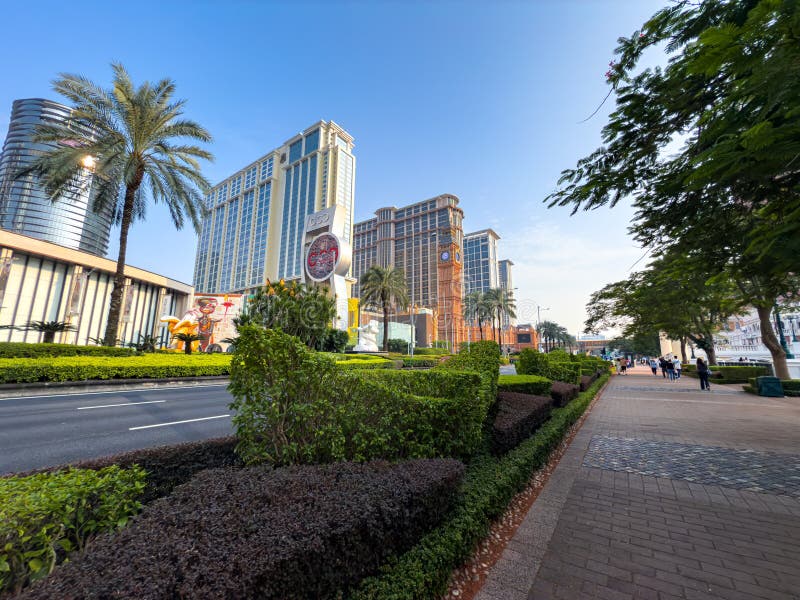 Macau streets editorial image. Image of macau, walkway - 389144860