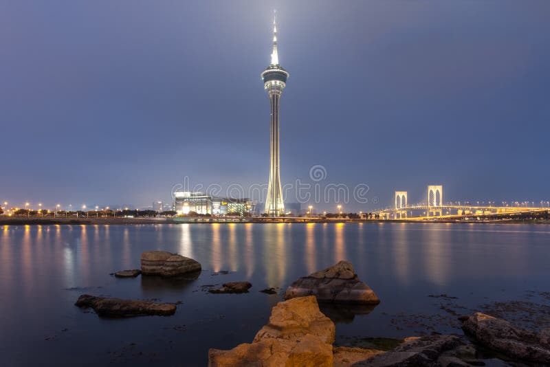 Macau Tower Landmark of Macau. Editorial Stock Photo - Image of ...