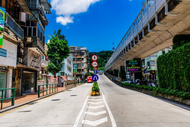Macau traffic road editorial photography. Image of historic - 74909072