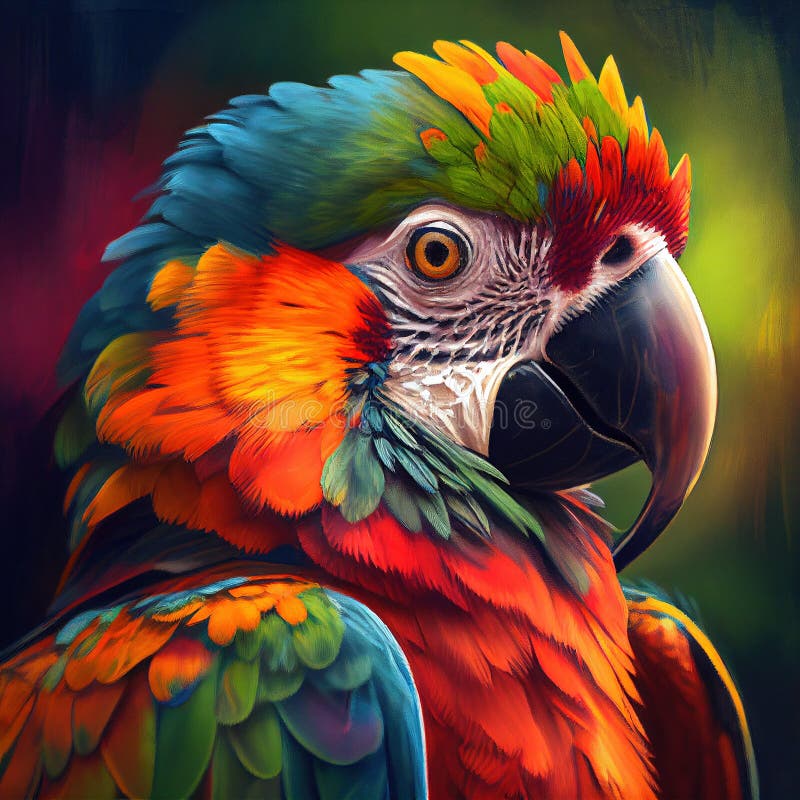 Red Blue Macaw Bird stock photo. Image of dark, animals - 6270540