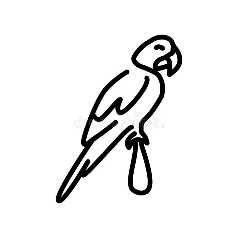 Macaw Icon Vector Isolated on White Background, Macaw Sign Stock Vector ...
