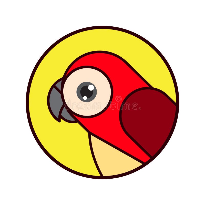 Macaw logo template stock vector. Illustration of icon - 259011515