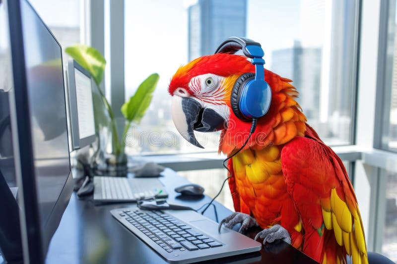 Parrot Computer Stock Illustrations – 750 Parrot Computer Stock ...