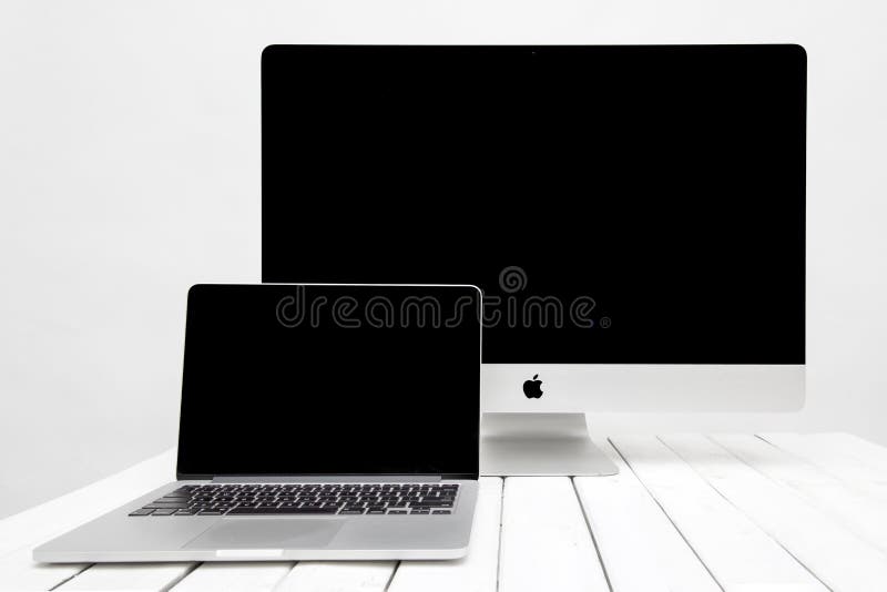 MacBook Laptop and IMac Computer Editorial Photo - Image of mouse ...