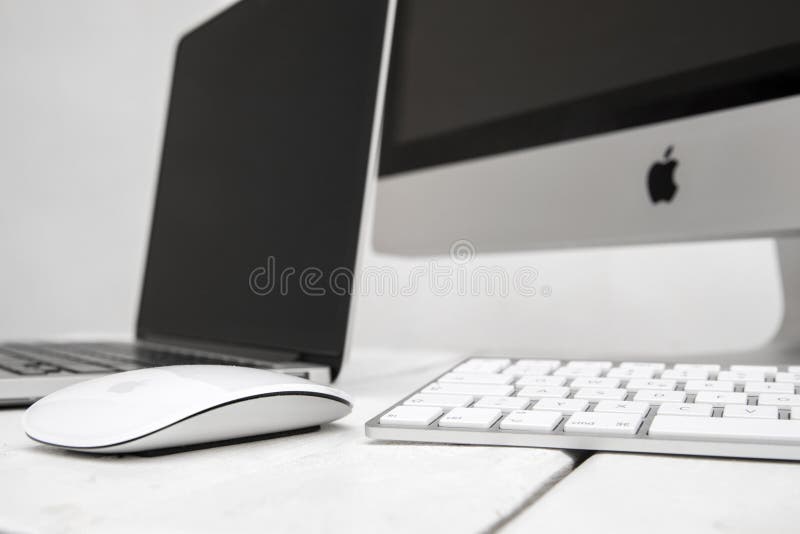 MacBook Laptop and IMac Computer Editorial Photography - Image of ...