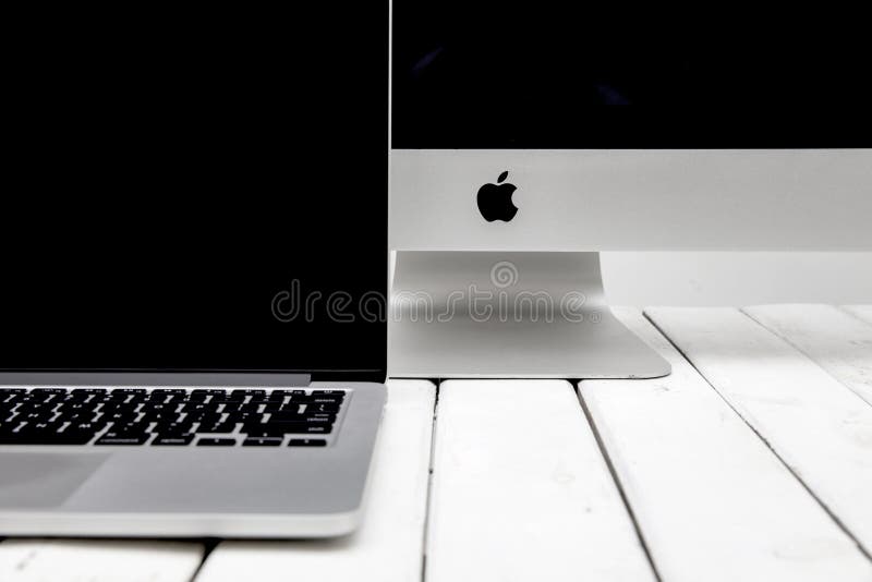 MacBook Laptop and IMac Computer Editorial Photography - Image of ...