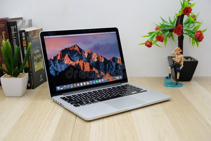 MacBook Laptop on the Work Table Editorial Stock Photo - Image of ...