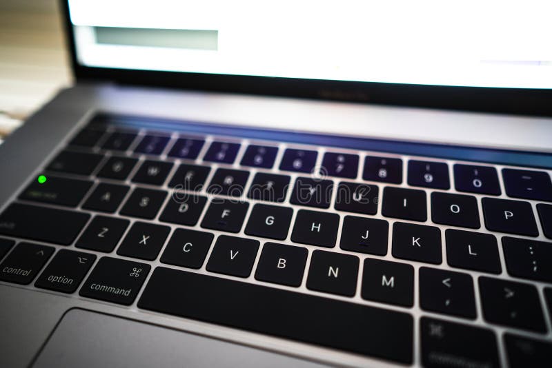 Macbook pro keyboard editorial stock photo. Image of keyboard - 126510863