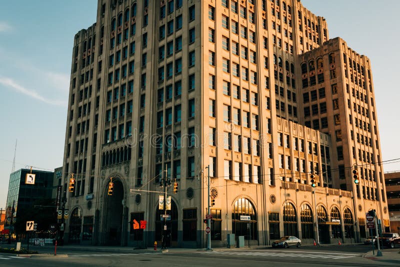 The Maccabees Building, in Downtown Detroit, Michigan Stock Photo ...