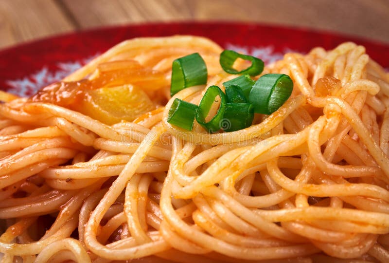 Maccheroni alla Chitarra stock photo. Image of mediterranean - 259902202