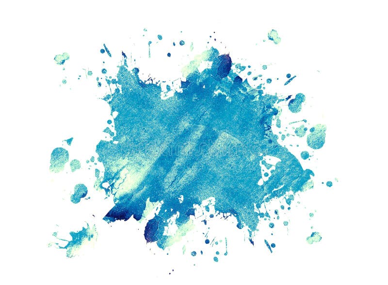 Macchia Blu Dell'inchiostro Illustrazione di Stock - Illustrazione di ...