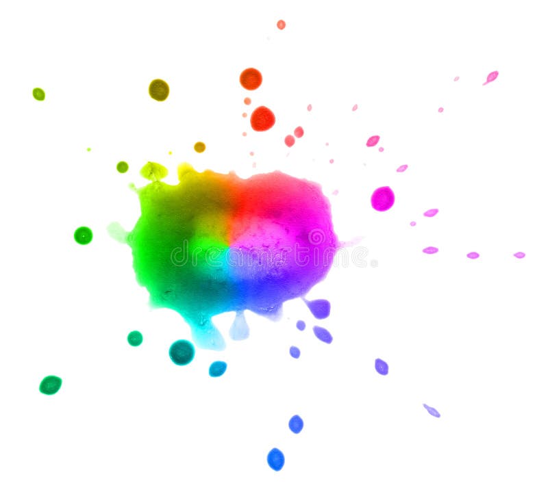 Macchia Isolata Su Fondo Bianco Colorato Multi Illustrazione di Stock ...