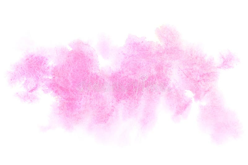 Macchia Rosa Dell'acquerello Illustrazione di Stock - Illustrazione di ...
