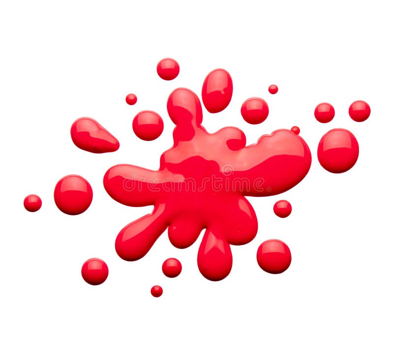 Macchia Rossa Dell'inchiostro Immagine Stock - Immagine di gocce ...