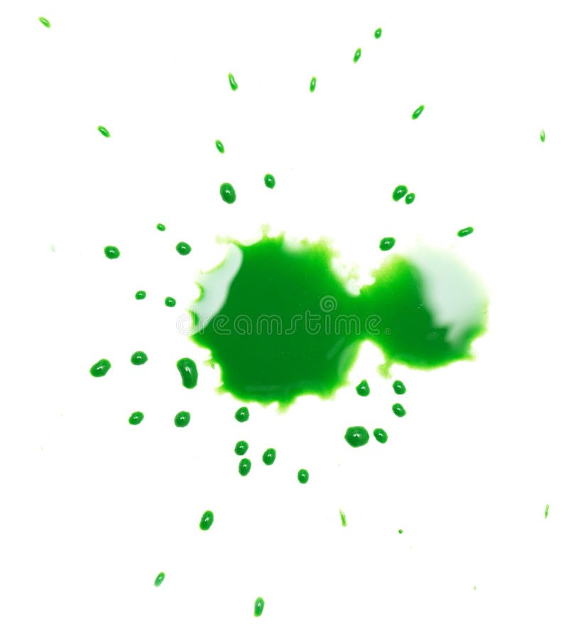 Macchia Verde Del Punto Su Fondo Bianco Fotografia Stock - Immagine di ...