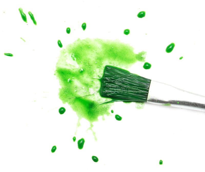 Macchia Verde Del Punto Su Fondo Bianco Fotografia Stock - Immagine di ...