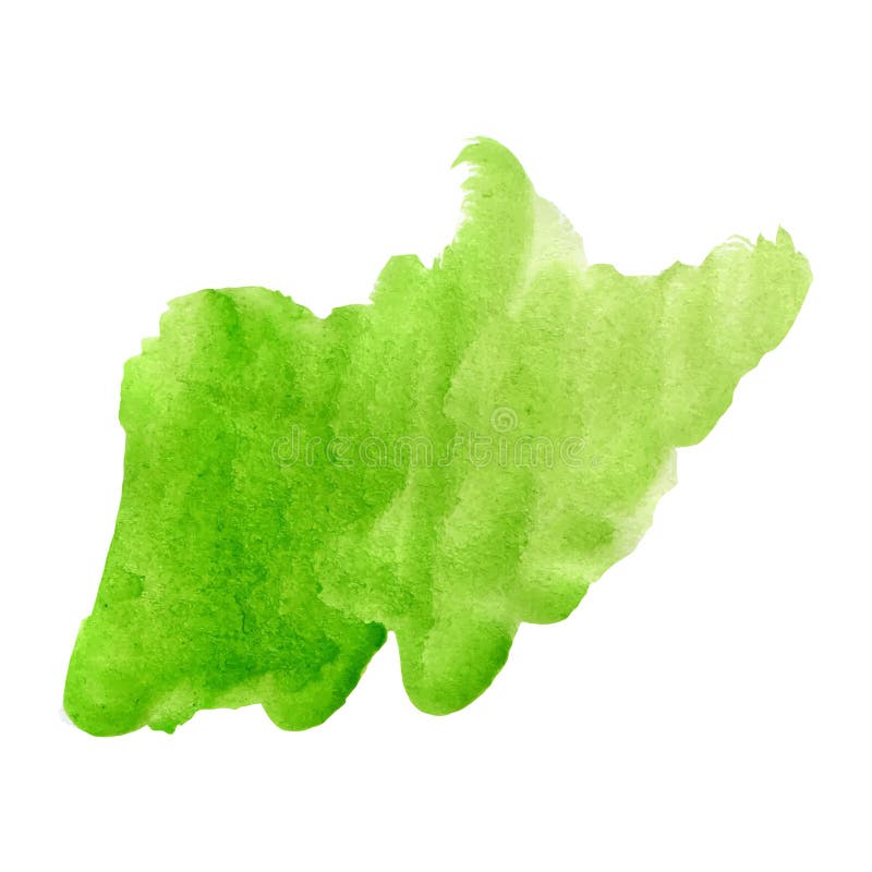 Macchia Verde Dell'acquerello Illustrazione Vettoriale - Illustrazione ...