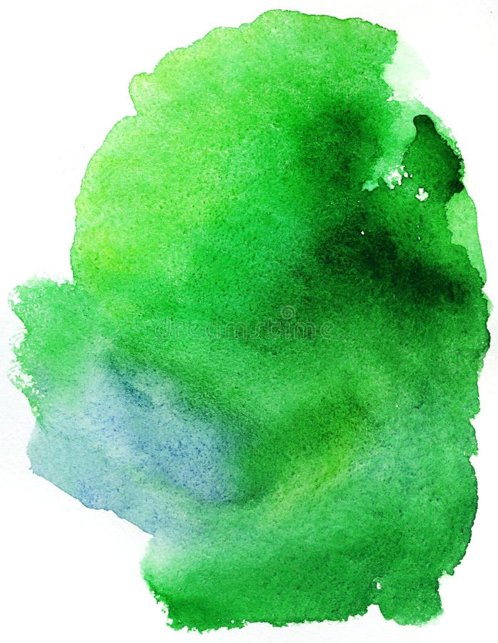 Schizzi D'inchiostro Acquerello Colorante Liquido Acquerello Verde ...