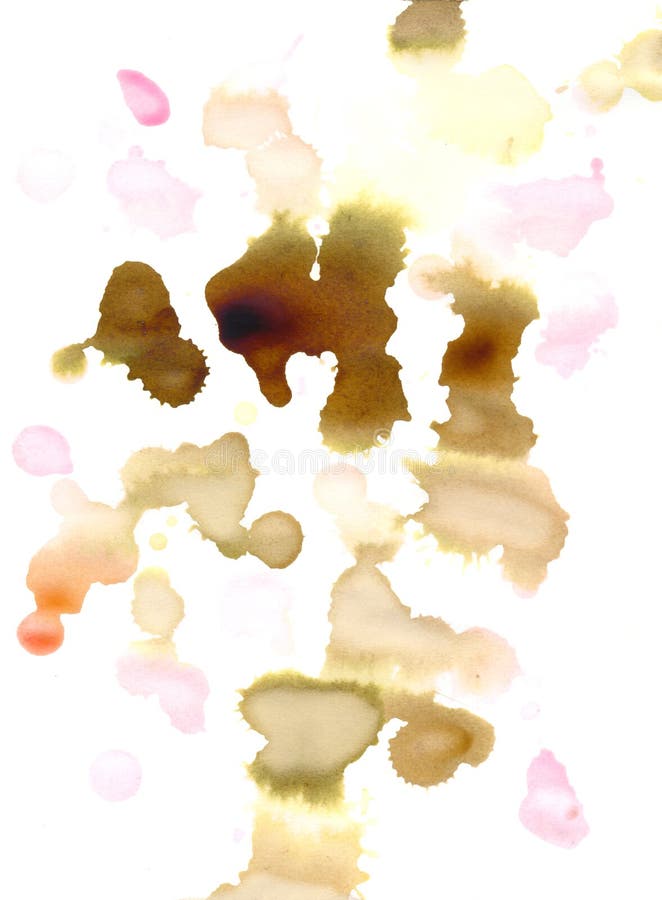 Macchie di colore di acqua immagine stock. Immagine di giallo - 7062245