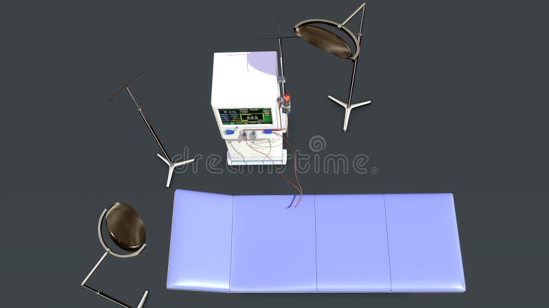 Macchina di dialisi illustrazione di stock. Illustrazione di cronico ...