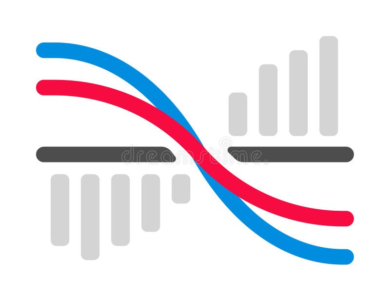 MACD (Moving Average Convergence Divergence) Icon Illustration Stock ...