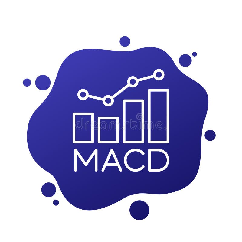 MACD Trading Indicator Icon, Line Vector Stock Vector - Illustration of ...