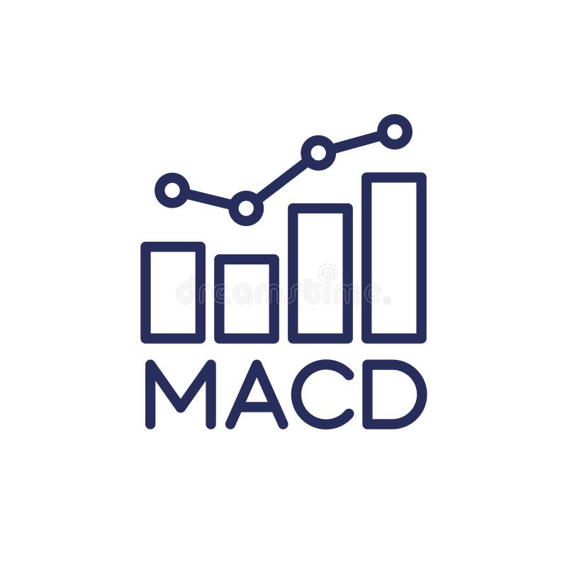 MACD Trading Indicator Line Icon, Vector Stock Vector - Illustration of ...