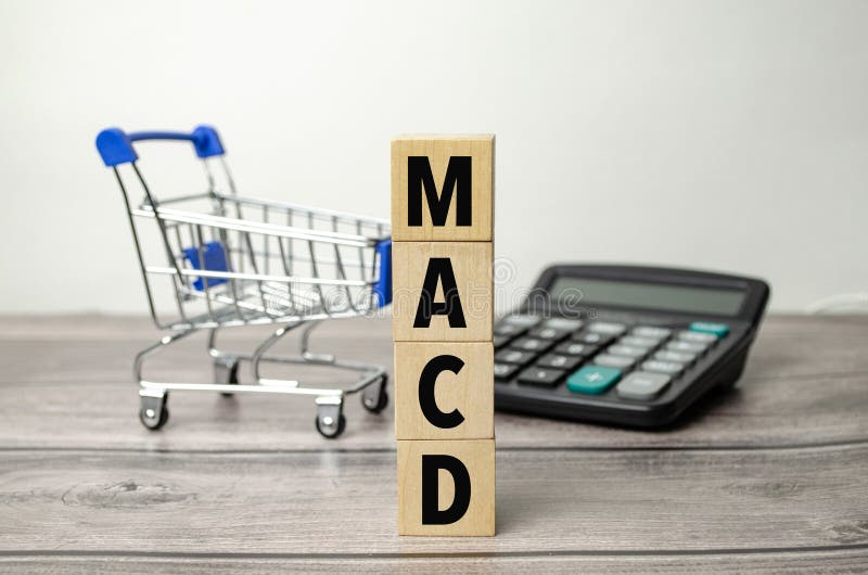 MACD Wooden Blocks with Term Text of Concept. Stock Photo - Image of ...