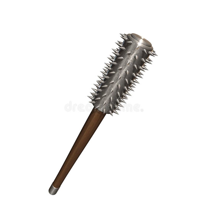 Steel mace stock illustration. Illustration of mace, model - 11886789