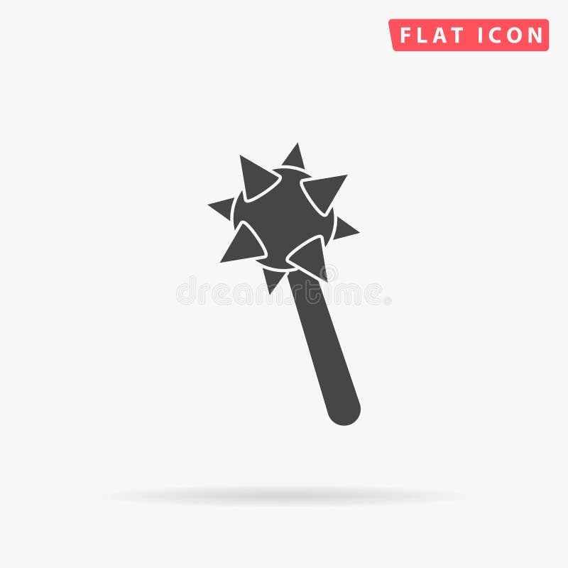 Mace Flat Vector Icon. Hand Drawn Style Design Illustrations Stock ...