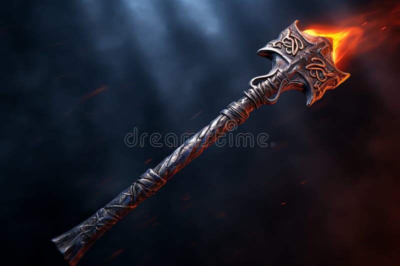 Mace Medieval Fantasy Photo Stock Illustration - Illustration of throne ...