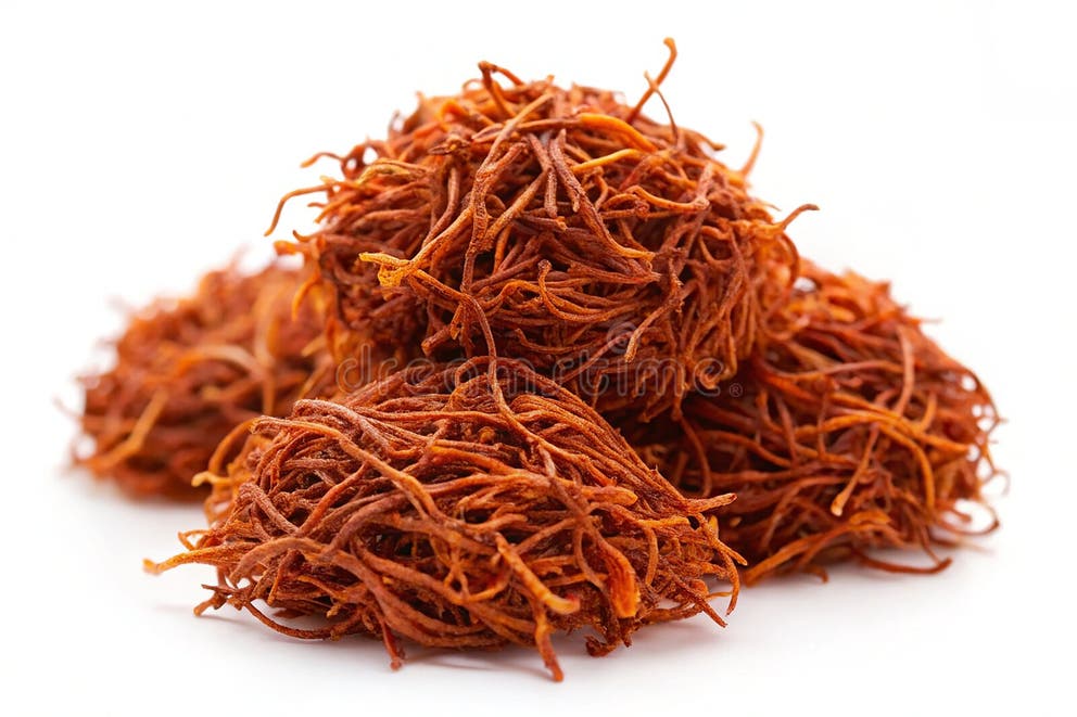 Mace Spice (Javitri) Threads Isolated on White Background Stock ...