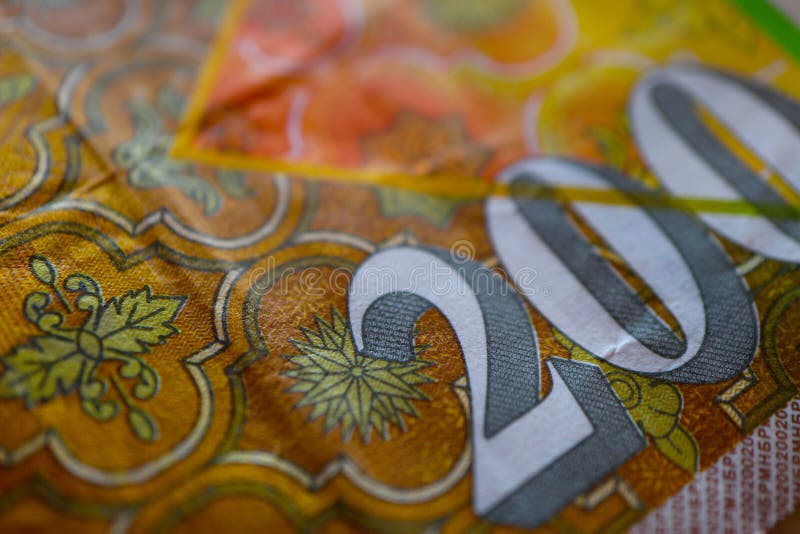 Macedonia Currency Denar, the Banknote Pattern Background, Close Stock ...