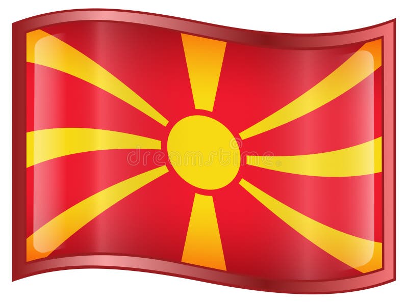Macedonia Flag and Coat of Arms Stock Vector - Illustration of borders ...