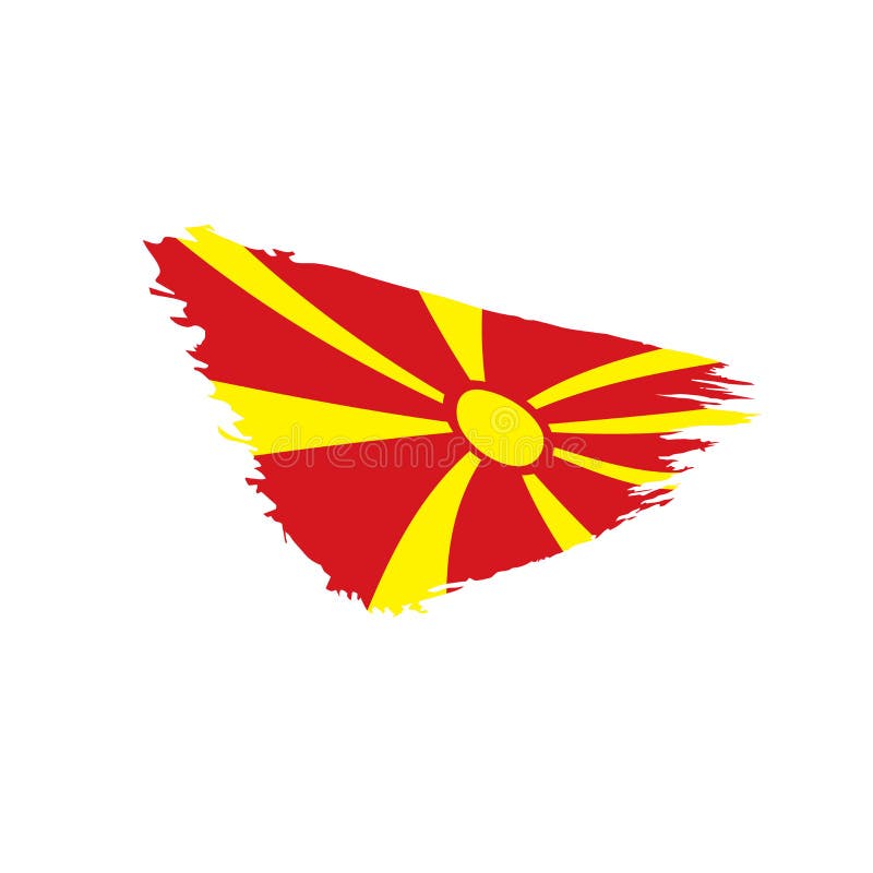 Macedonia Flag, Vector Illustration Stock Vector - Illustration of ...