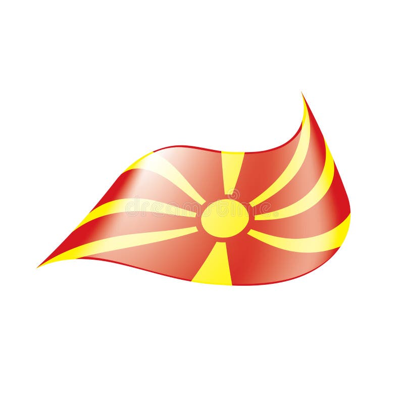 Macedonia Flag, Vector Illustration Stock Vector - Illustration of ...