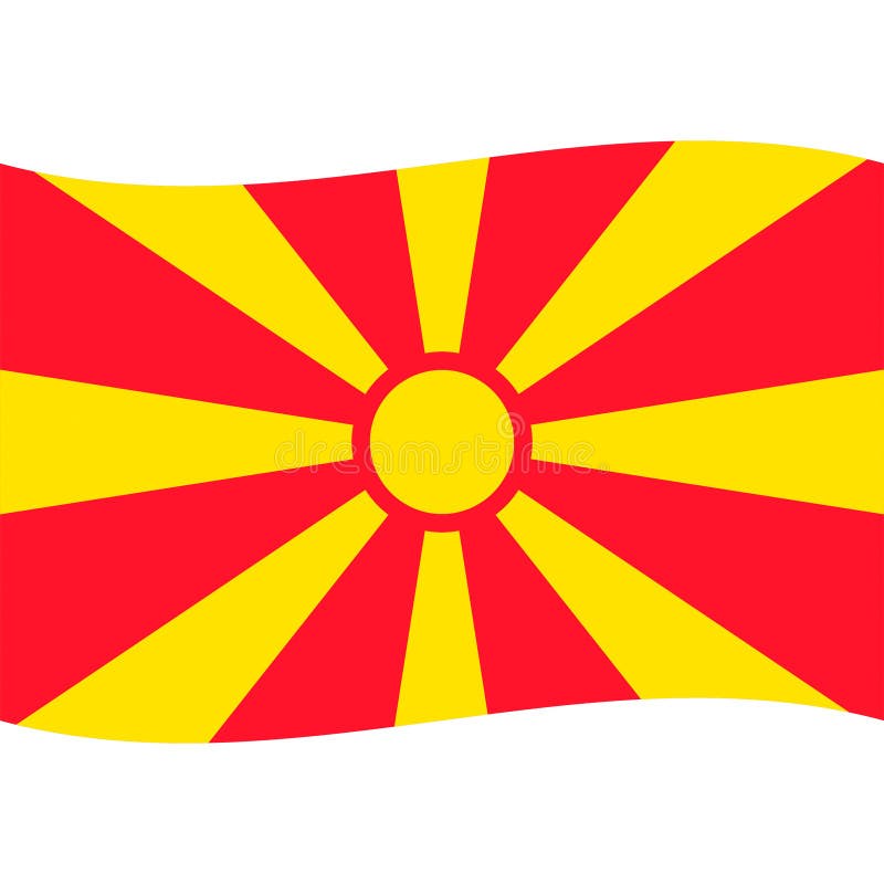 Macedonia Flag Vector Illustration Stock Vector - Illustration of ...