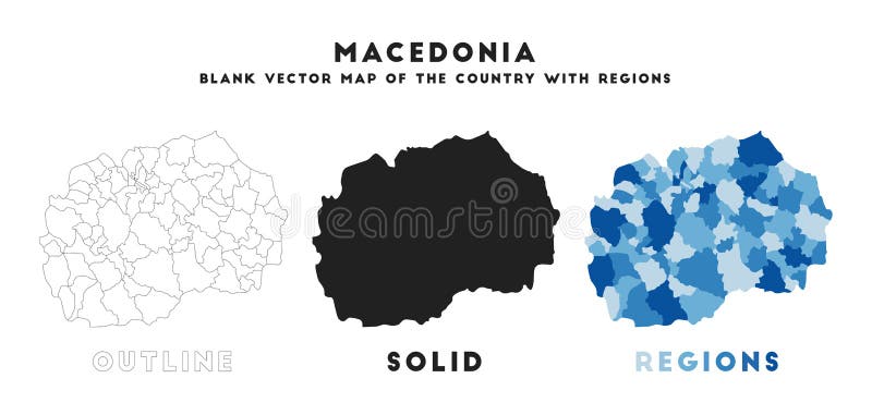 Macedonia map. stock vector. Illustration of globe, country - 264050547