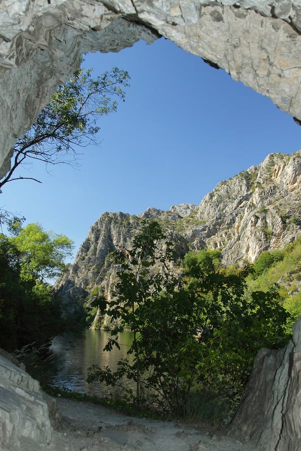 Famous Dam in Canyon Matka, Macedonia Stock Photo - Image of high ...