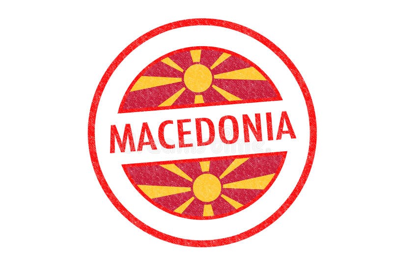 Macedonia Sticker. Macedonia Square Peeler Sign Stock Vector ...