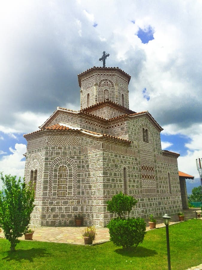 Macedonian Church stock image. Image of clouds, monastery - 78472257