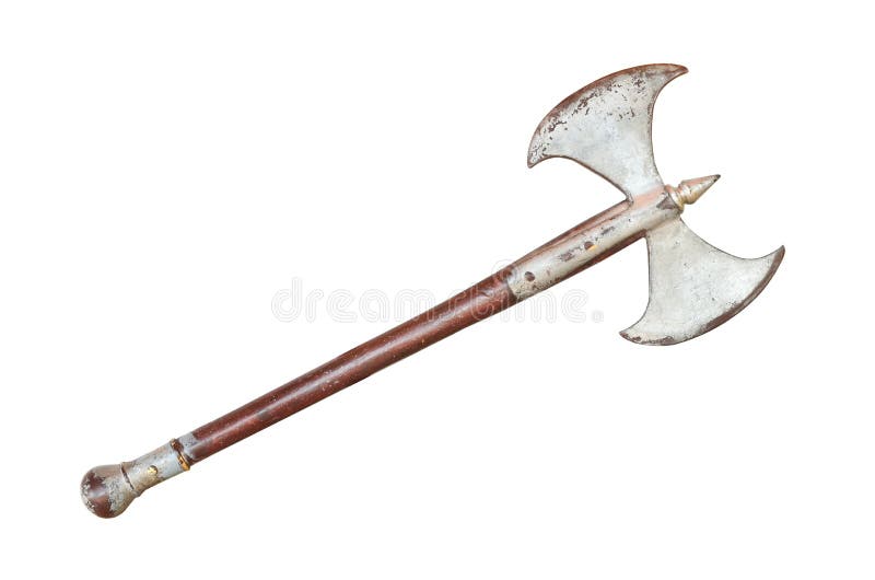 Acha De Armas Medieval Isolado Imagem de Stock - Imagem de militar ...