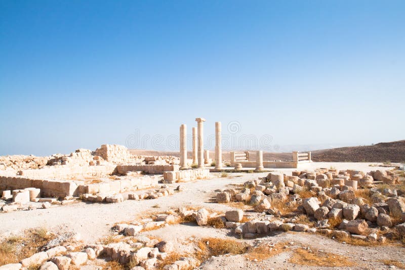 Machaerus (Mukawir) - Temple. Jordan. Stock Photo - Image of panoramic ...