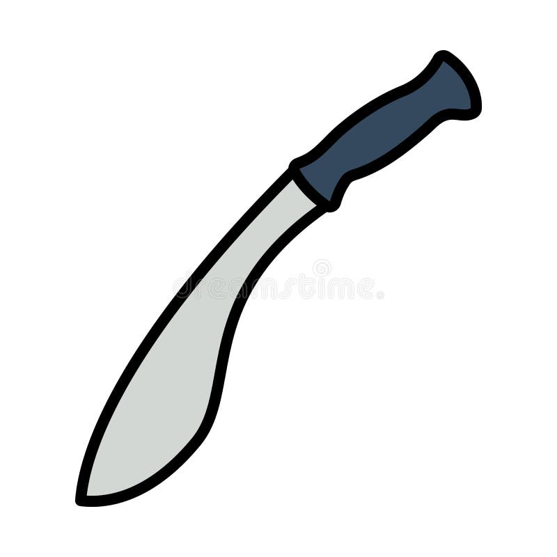 Machete Icon stock vector. Illustration of bold, hunting - 241024748