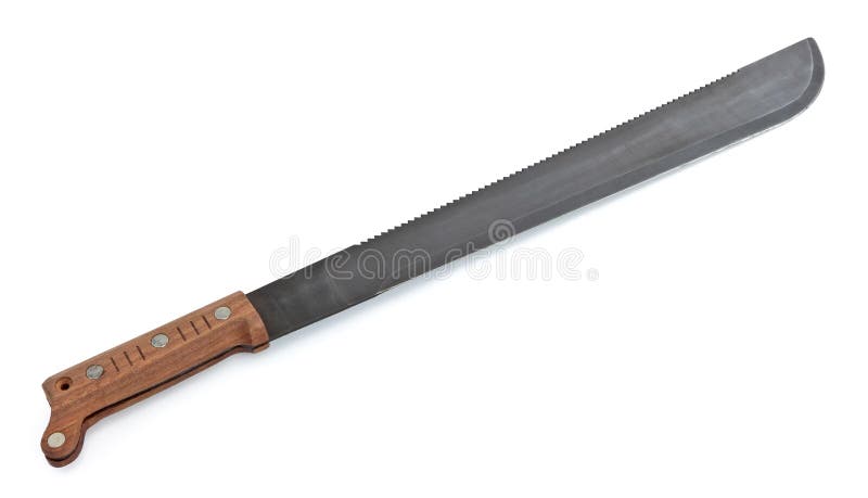 Machete With Wooden Handle Stock Image - Image: 28780291