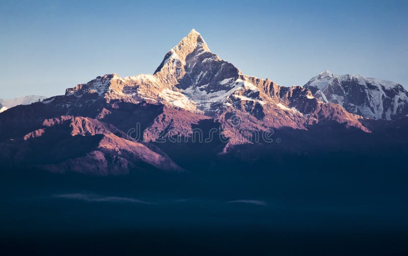Machhapuchhare stock photo. Image of nepal, machhapuchhare - 8211528
