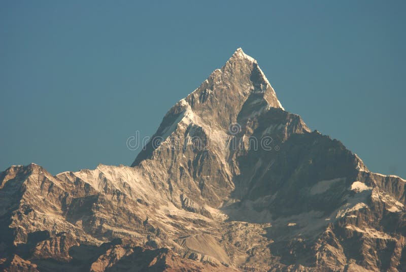Machhapuchhre Himal stock image. Image of scenic, pokhara - 10331423
