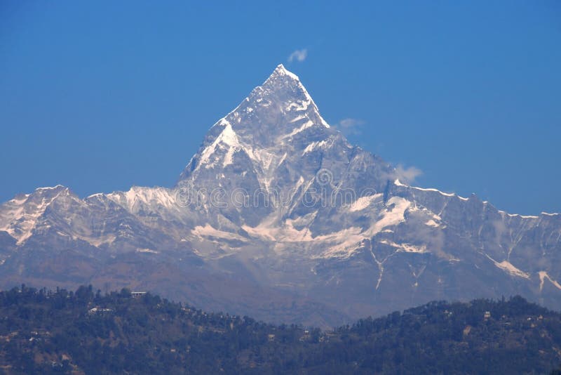 Machhapuchhre Himal stock photo. Image of peak, scenic - 10331576