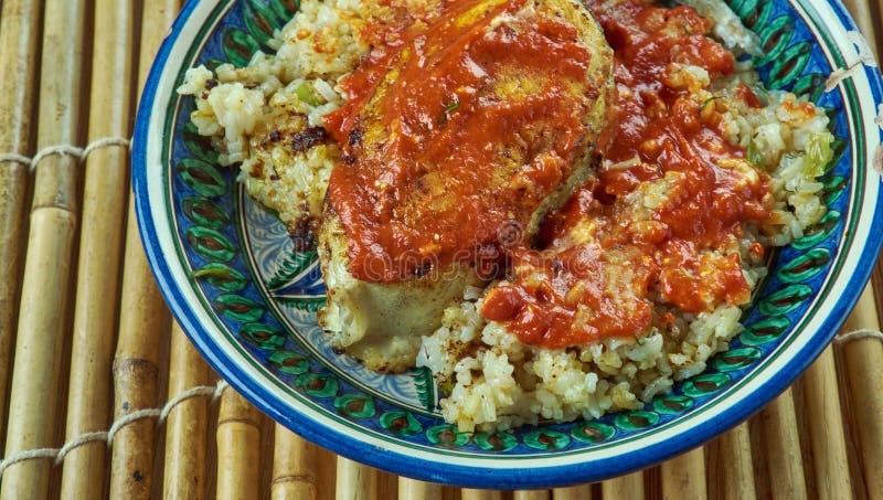 Machhli Ka Pulao stock photo. Image of danpauk, masala - 90658114