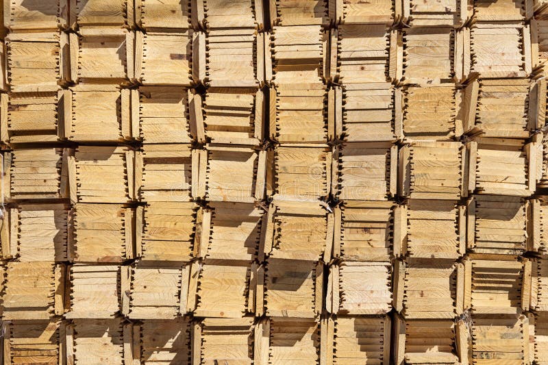 Machimbre Stored in a Sawmill. Stock Image - Image of construction ...